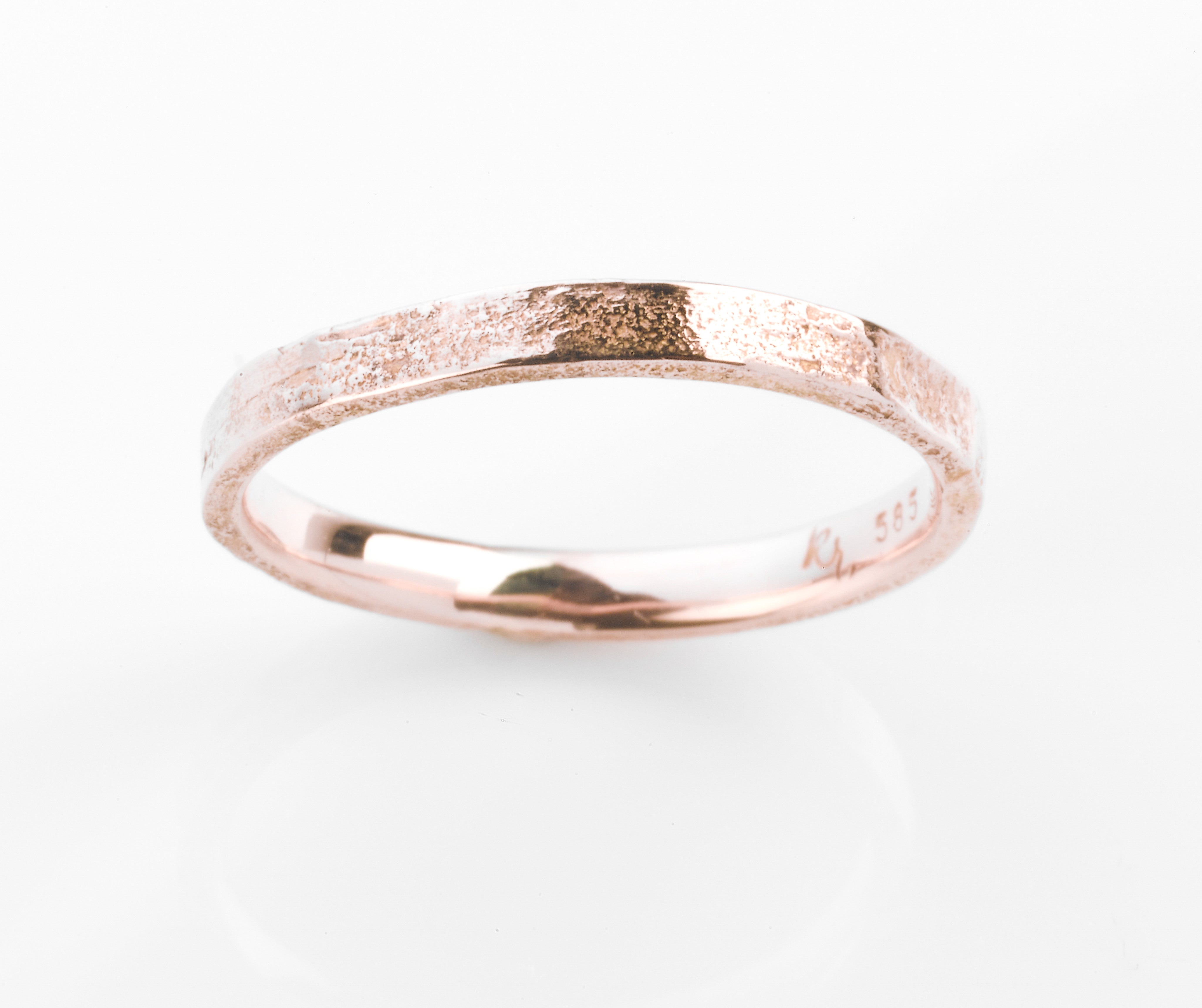 Textured ring – katierosejewellery